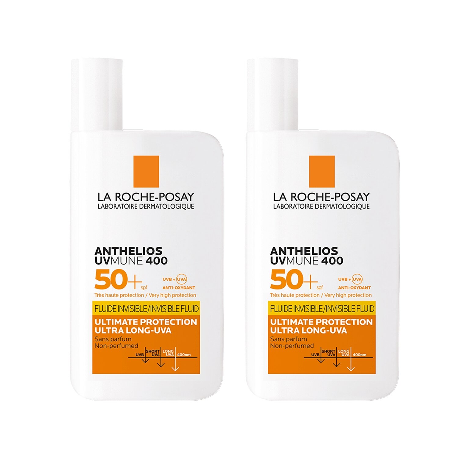 La Roche-Posay Anthelios UVMUNE 400 Солнцезащитный матирующий флюид для лица SPF50+ / PPD56, 50мл 2 штуки