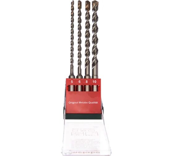 Набор буров 4 шт. (5/6/8/10 мм; SDS-plus) Metabo 625580000