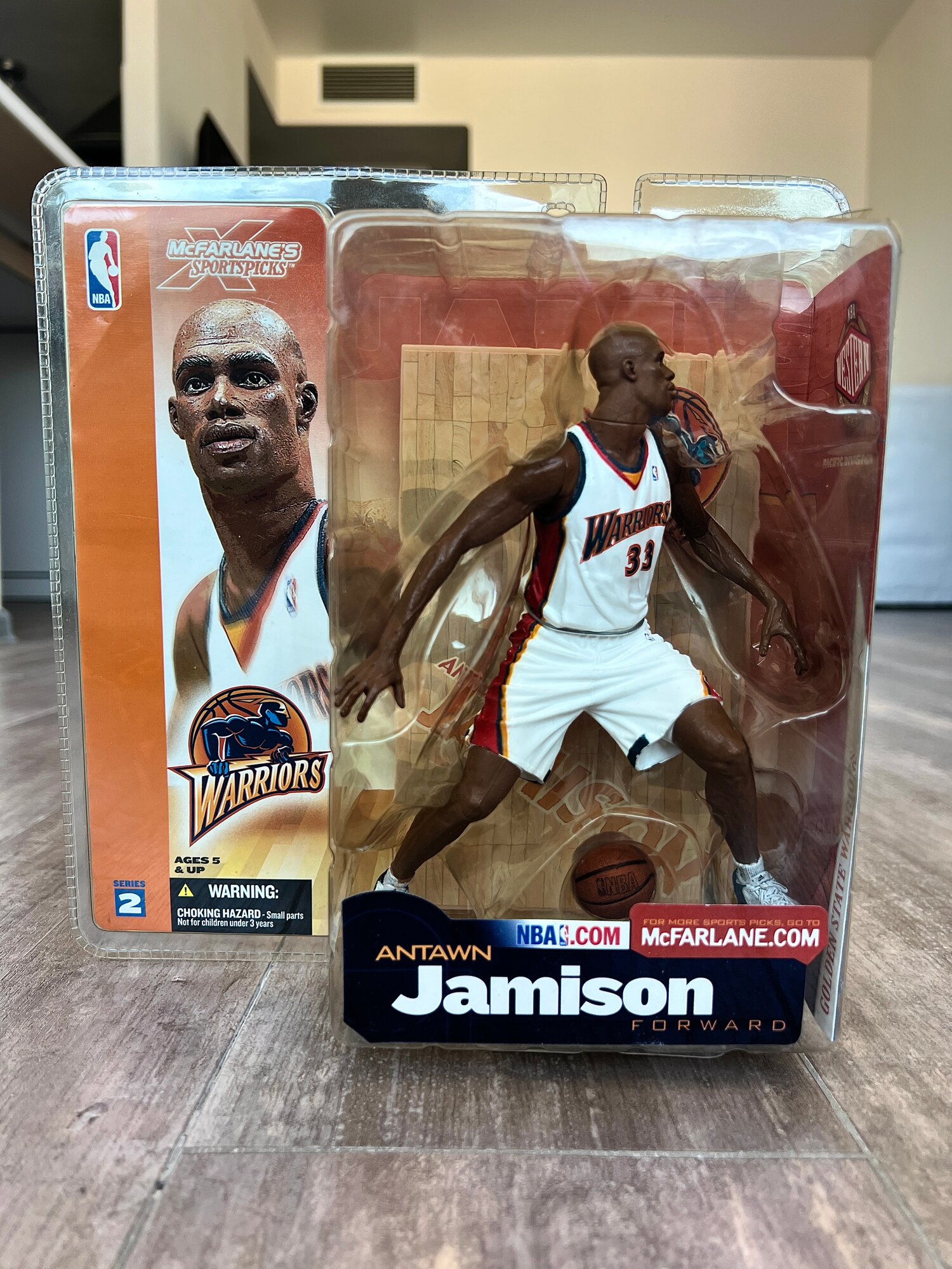 Фигурка Golden State Warriors NBA Antawn Jamison McFarlane Toys Баскетболист НБА Голден Стэйт Уорриорз Антуан Джеймисон