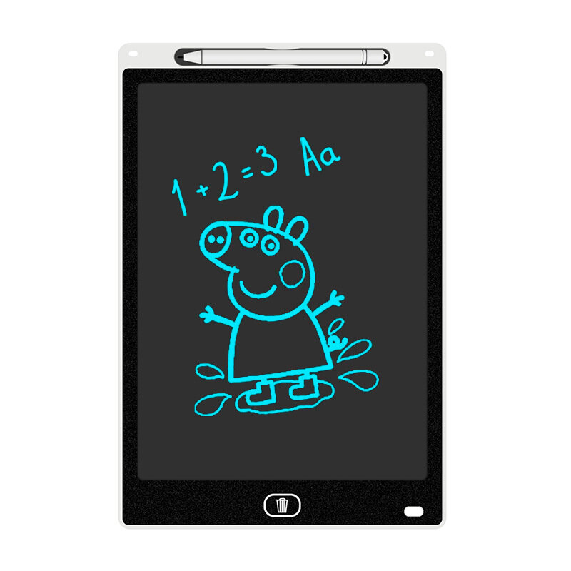 Белый LCD цифровой письменный планшет 8,5 дюйма для письма и набросков, компактный дизайн