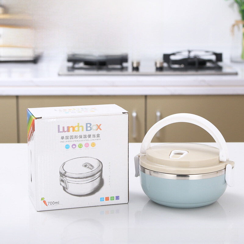 Изолированный Контейнер Для Еды: Многослойный Герметичный Ланчбокс Из Нержавеющей Стали 304 - Компактный Для Путешествий И Продлевающий Свежесть Элегантный Контейнер For Обед На Работу, Пикник Или В Качестве Подарка