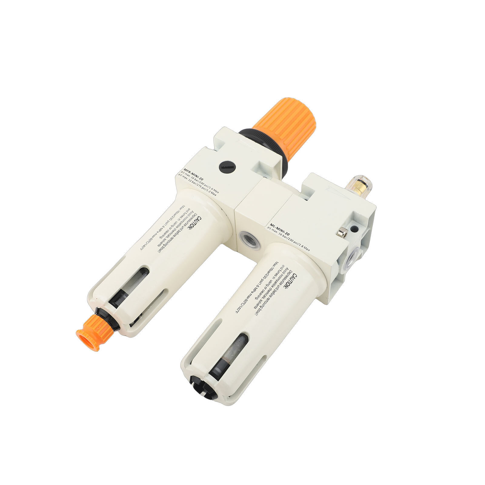 Воздушный фильтр, регулятор, лубрикатор, выходное соединение под углом 90° вниз, компрессор