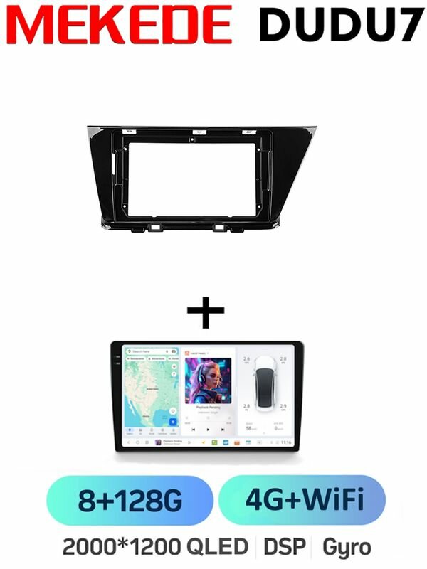Магнитола 9" Mekede DUDU7 8/128 Gb для Kia Niro DE 2016-2019 carpay Android