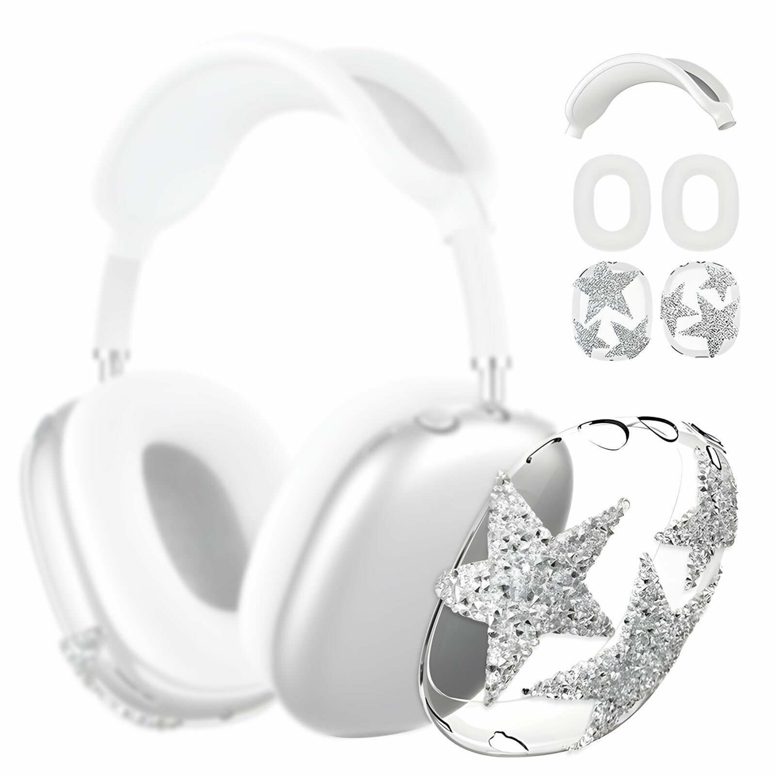 Модный силиконовый чехол с кристальной вселенской тематикой для наушников