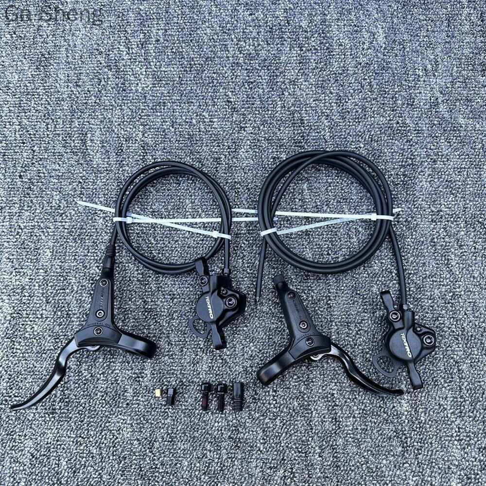 Комплект тормозов (передний + задний), гидравлический tektro HD-M285/286, передний (левый) 950 мм / задний (правый) 1800 мм Комплект дисковых гидравлических тормозов