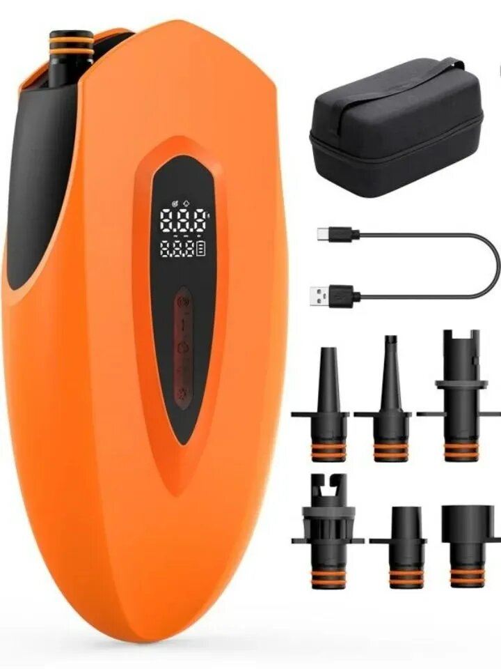 Беспроводной двухрежимный насос (для накачивания и откачивания воздуха), многофункциональный воздушный насос, подходит для ПВХ лодок, SUP досок, SUP весел и других изделий.