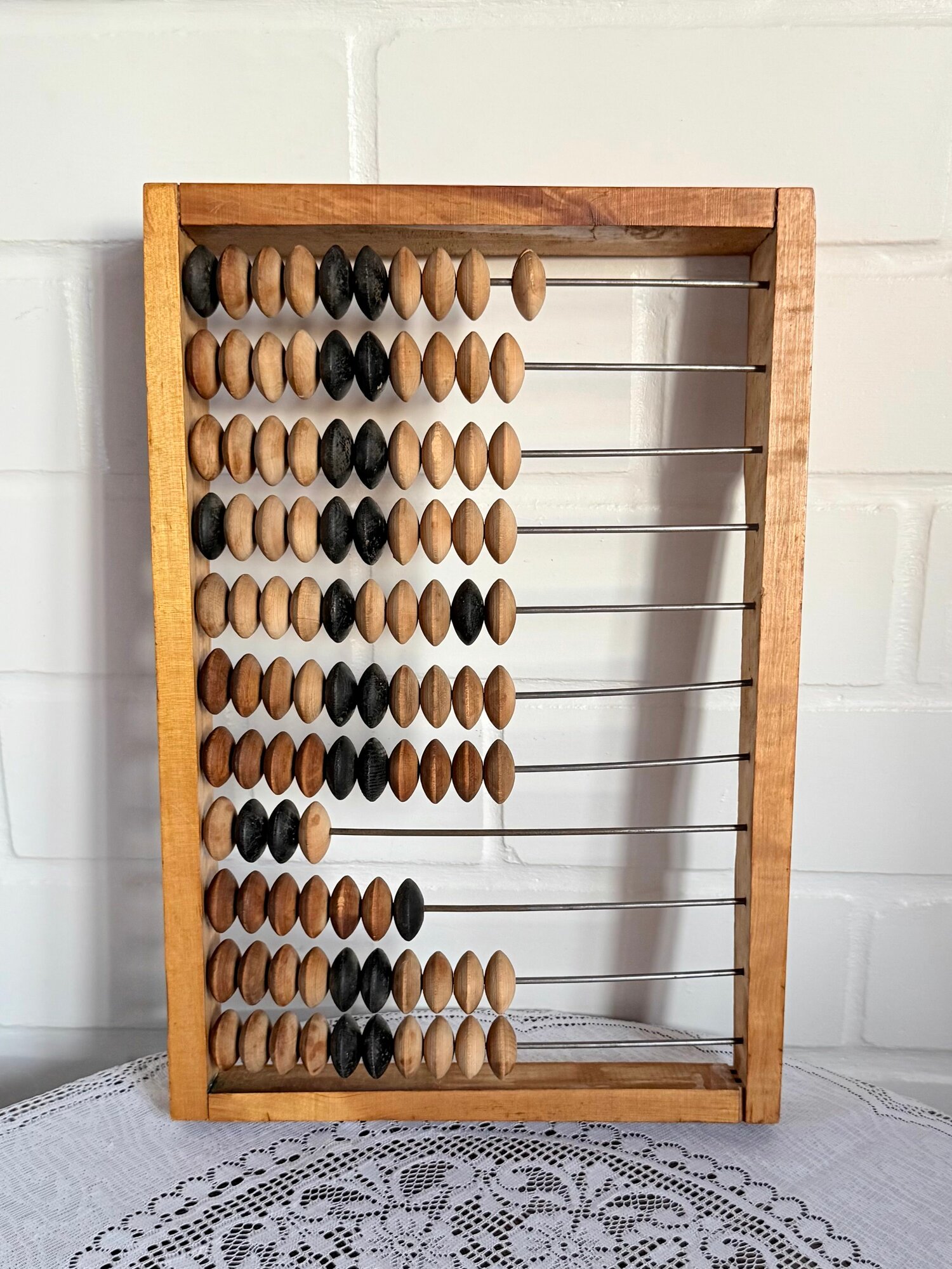 Счеты деревянные СССР, большие, 27 х 40 см.