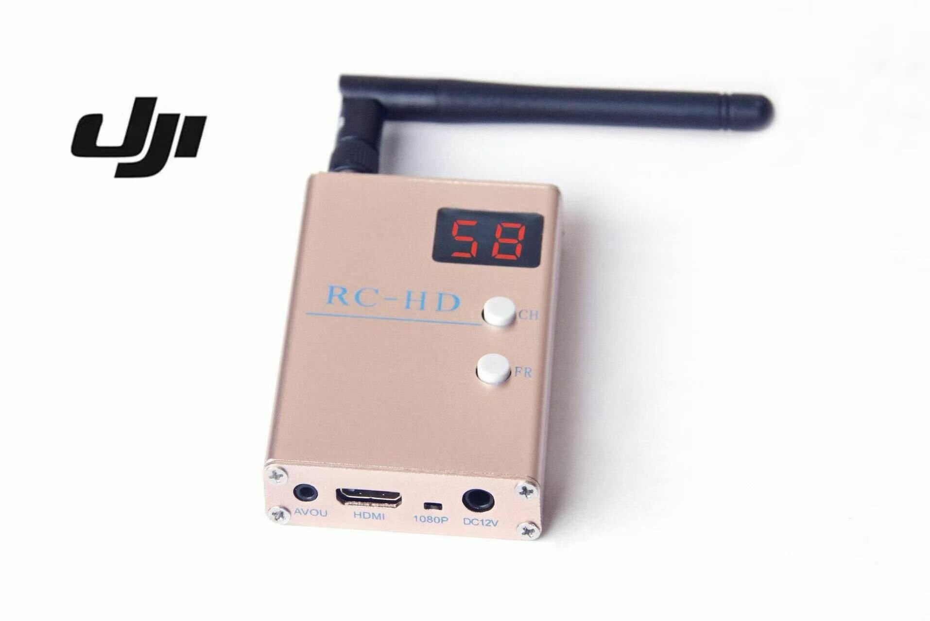 Приемник сигналов 5.8G RC-HD с интерфейсом HDMI и выходом сигнала RS832HD, питание от батареек, металл, YW