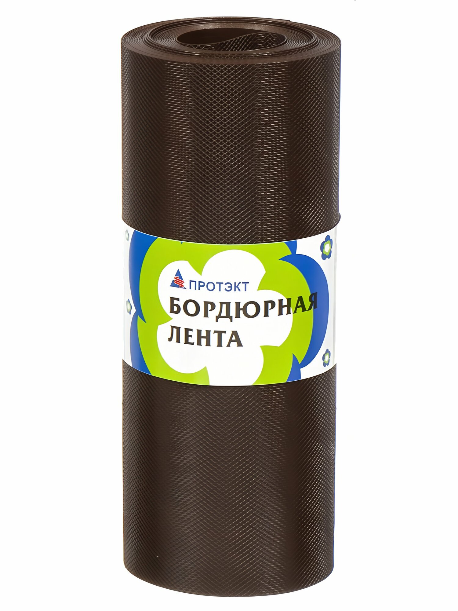 Лента бордюрная для газонов, пластмасса, 30х900 см, прямая, коричневая, Протэкт, БЛ-30/9