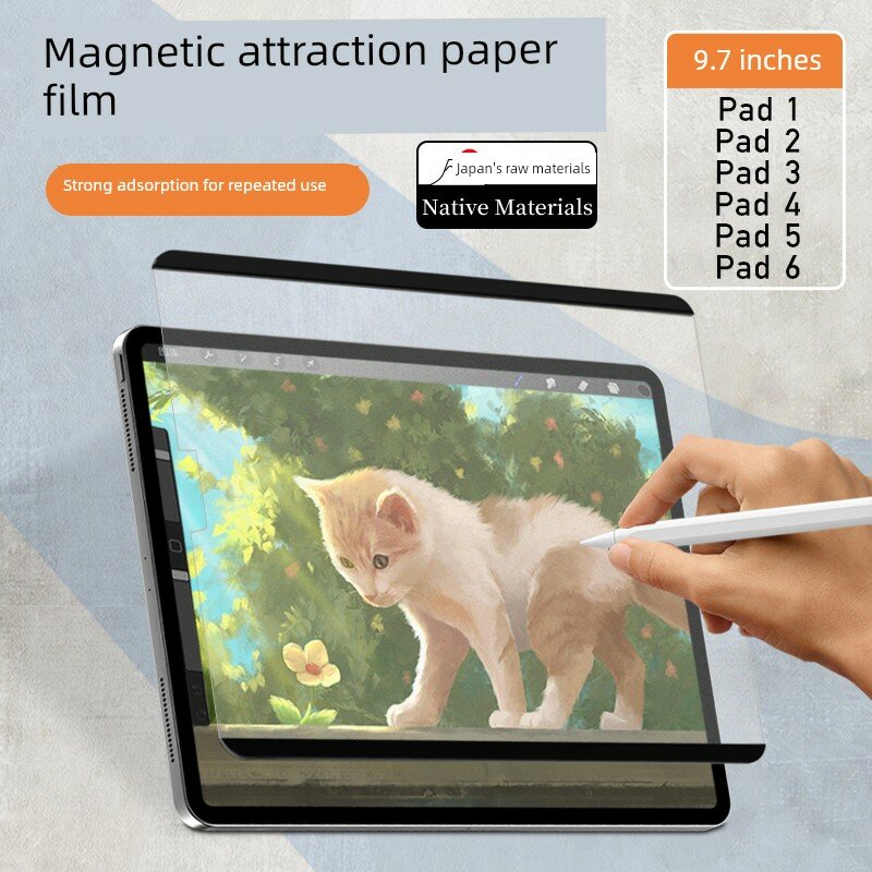Магнитная пленка WiWU, имитирующая бумагу, для iPad Pro 2025, пленка для iPad 2024, мягкая светонепроницаемая пленка