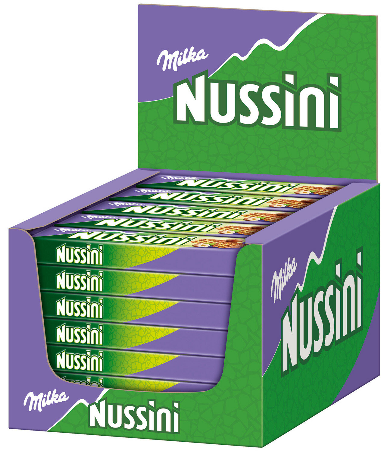 Вафля в шоколаде Milka Nussini Hazelnut с начинкой из орехового крема, 35 шт. х 31 гр. (Швейцария)