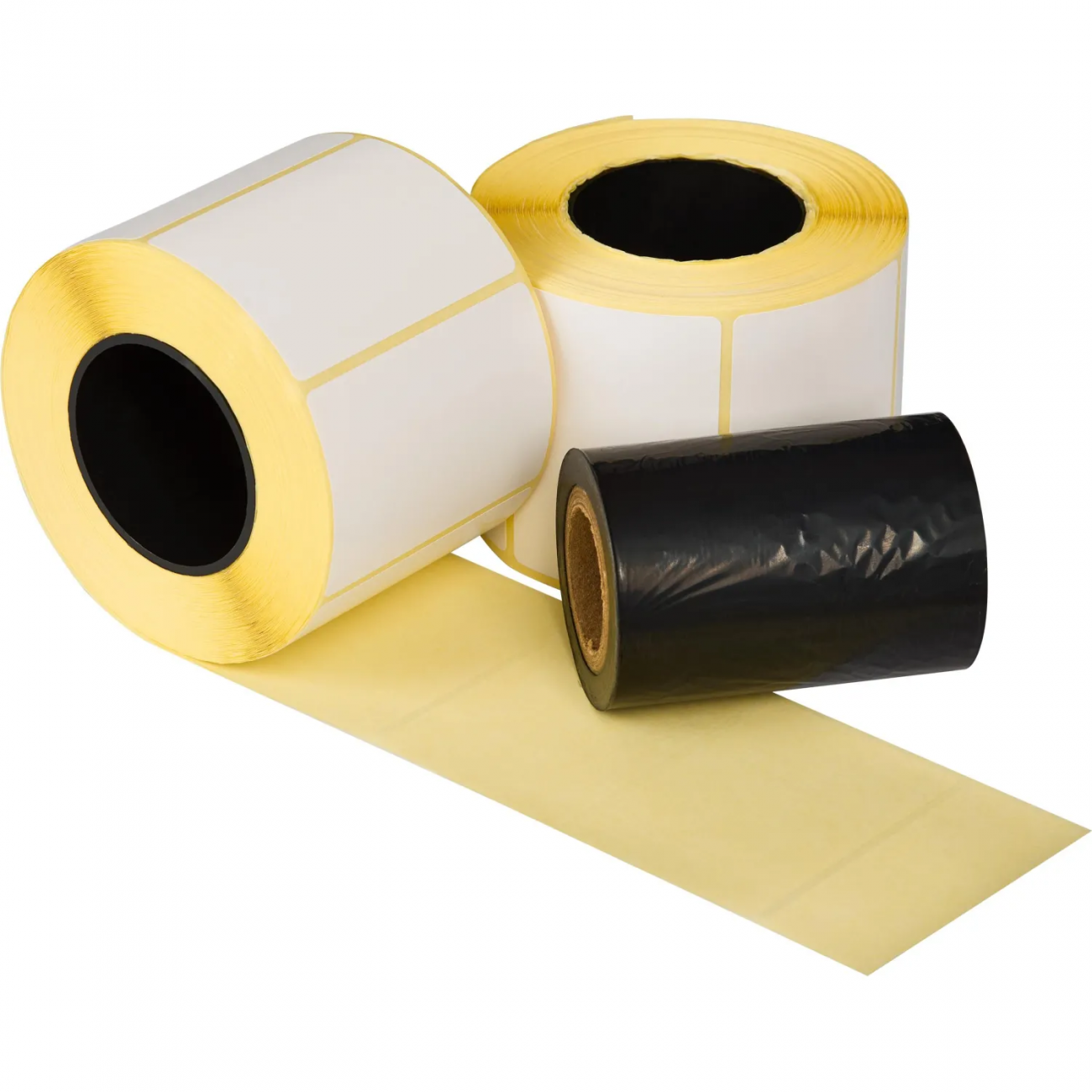 Термотрансферные этикетки ПГЛ 58х40 (4 шт.)+риббон WAX 60x100 в комплекте 2116640