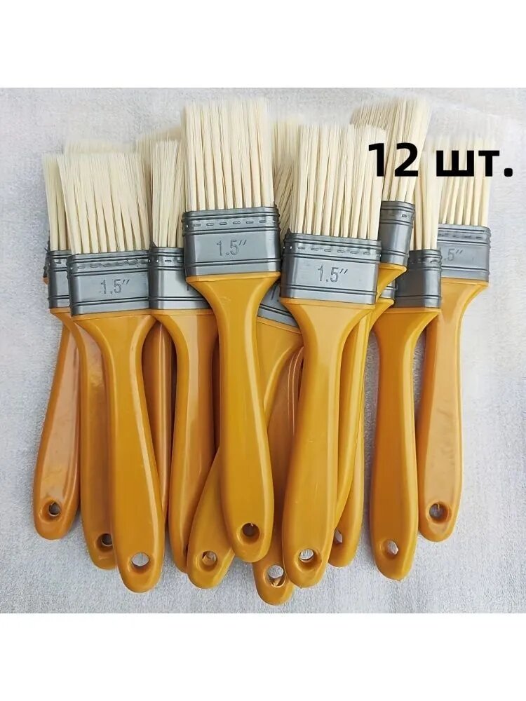Кисти малярные плоские,4.5cm ( 12шт)