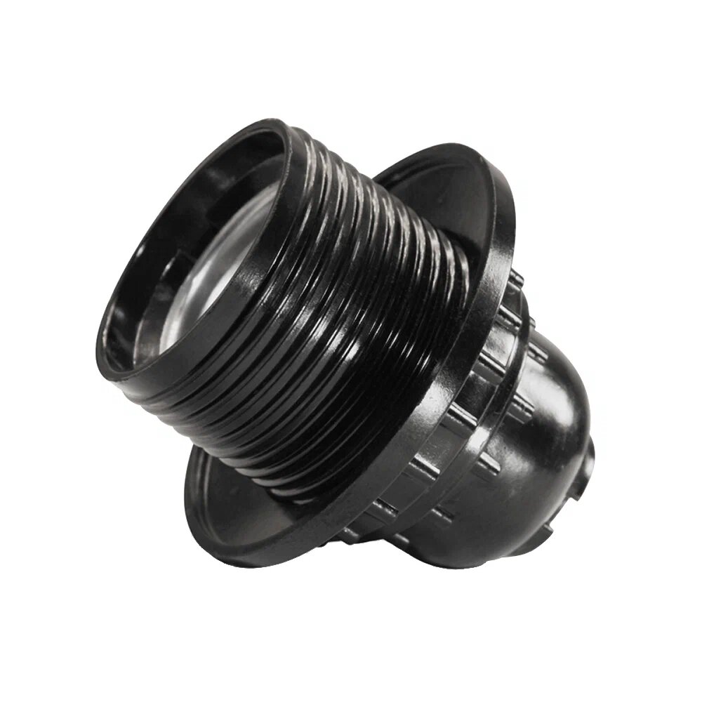 Патрон для лампы E27 UNIVersal M12 карболитовый 1000 Вт IP20 люстровый черный (5565242)