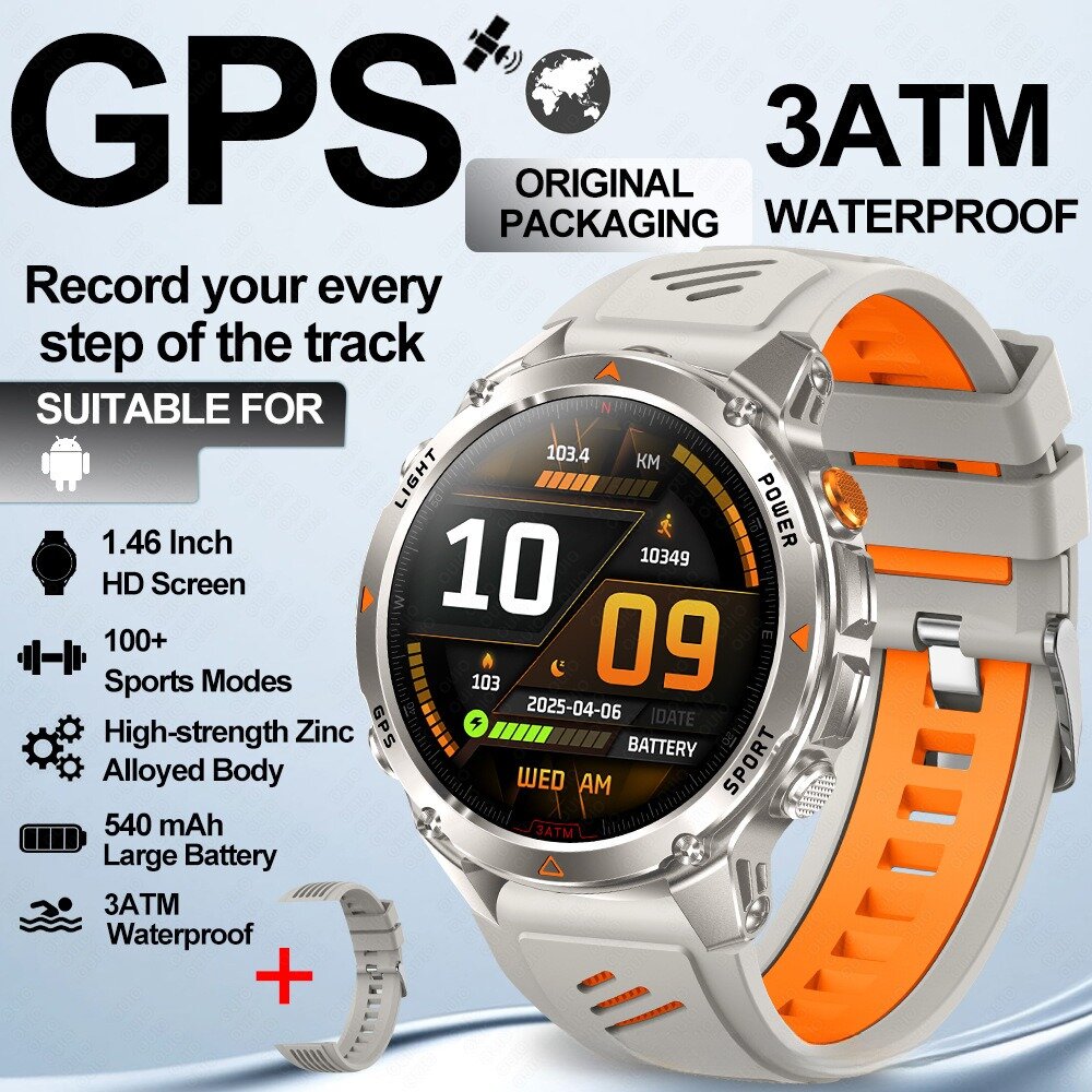 Умные часы "JITE", GPS, сенсор, компас, фонарик, Bluetooth, 540 мАч