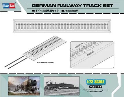 HobbyBoss 8290 2 1/72 Прямой путь немецкой железной дороги ABS