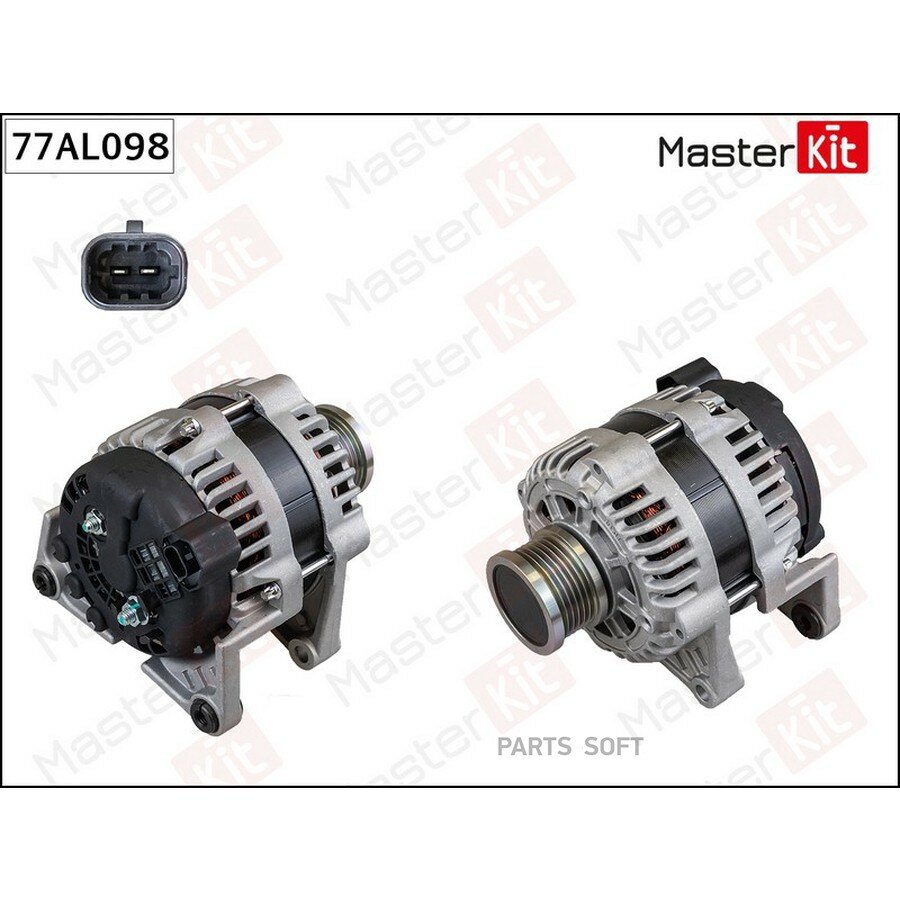 MASTERKIT 77AL098 генератор chevrolet cruze, opel astra j