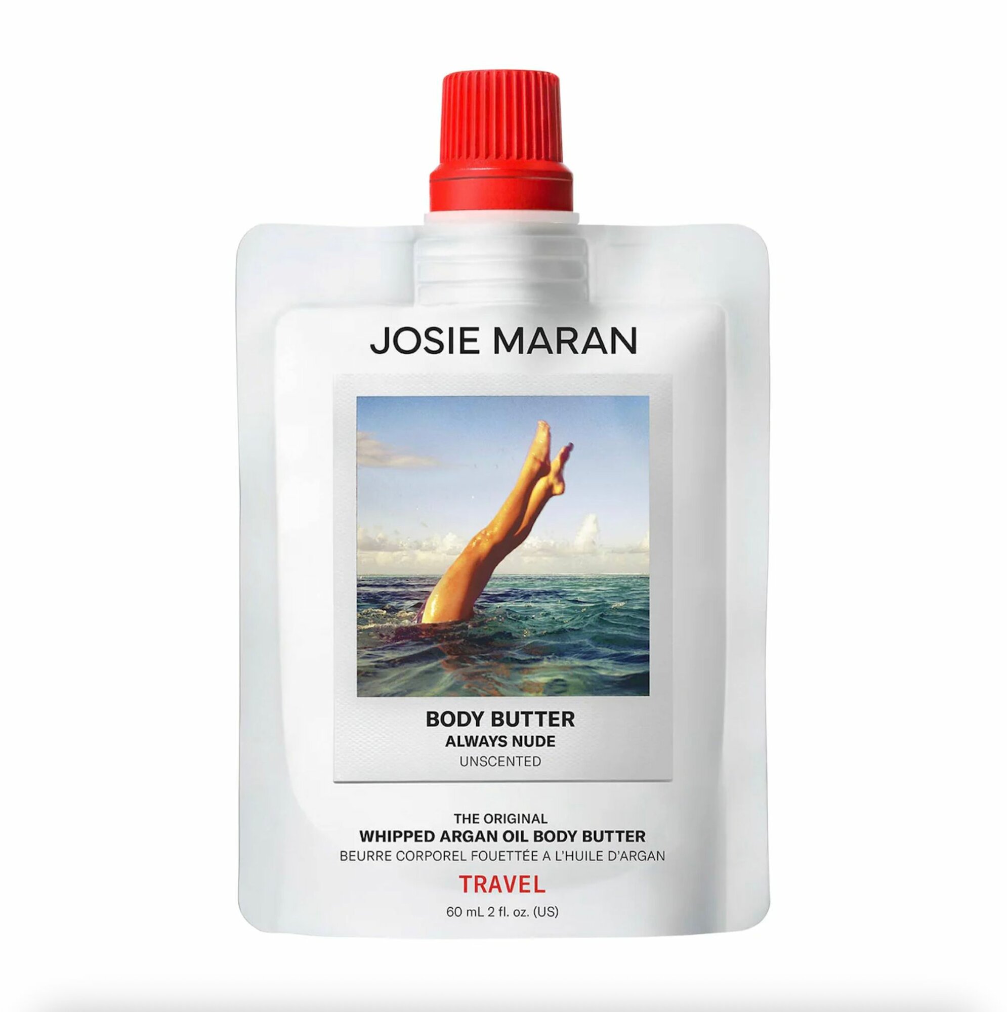 JOSIE MARAN Крем для тела Whipped Argan Oil Body Butter (Always Nude) 60 мл