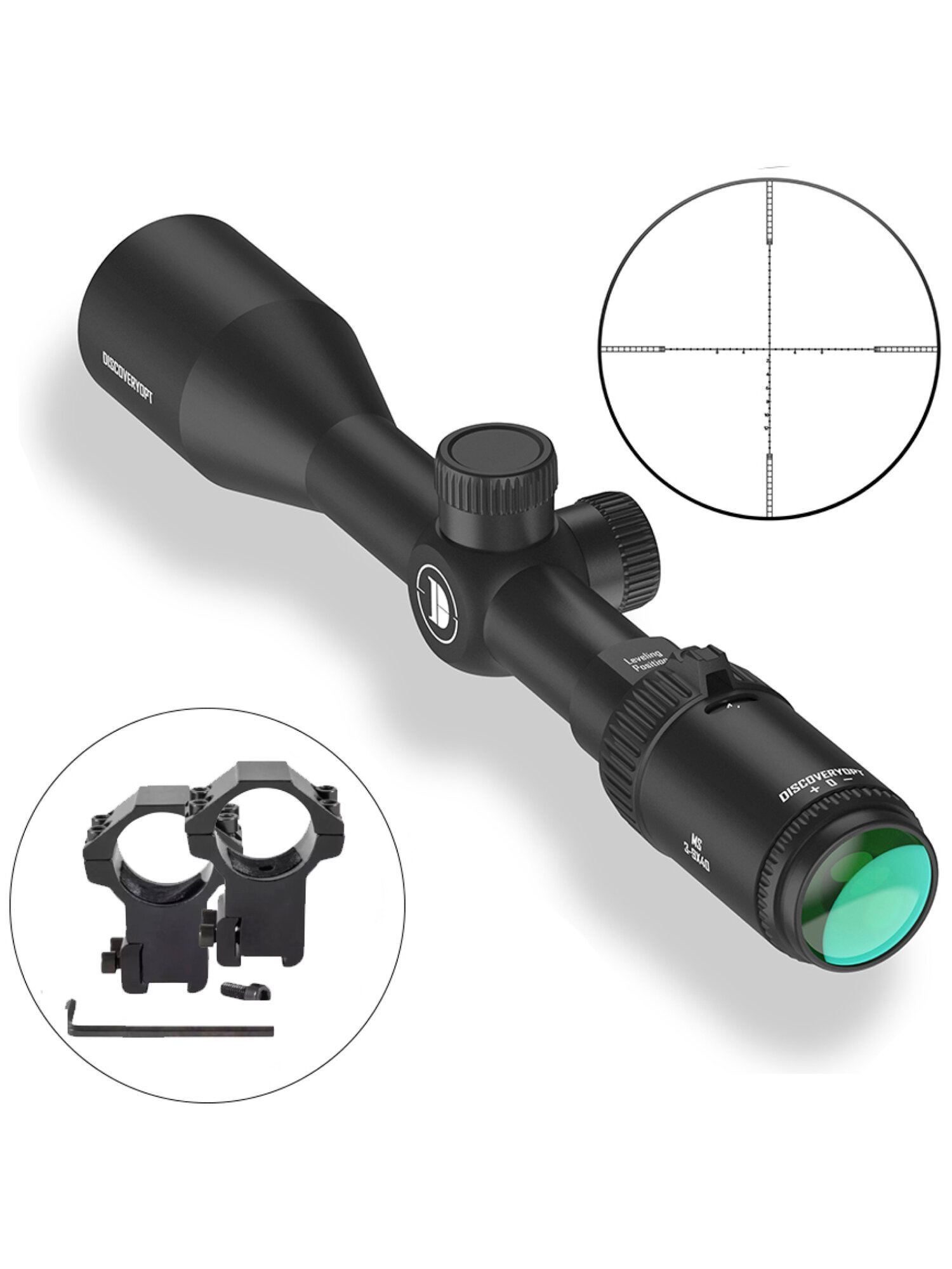 Оптический прицел Discovery MS 3-9X40AC, без подсветки, на "л/хвост"