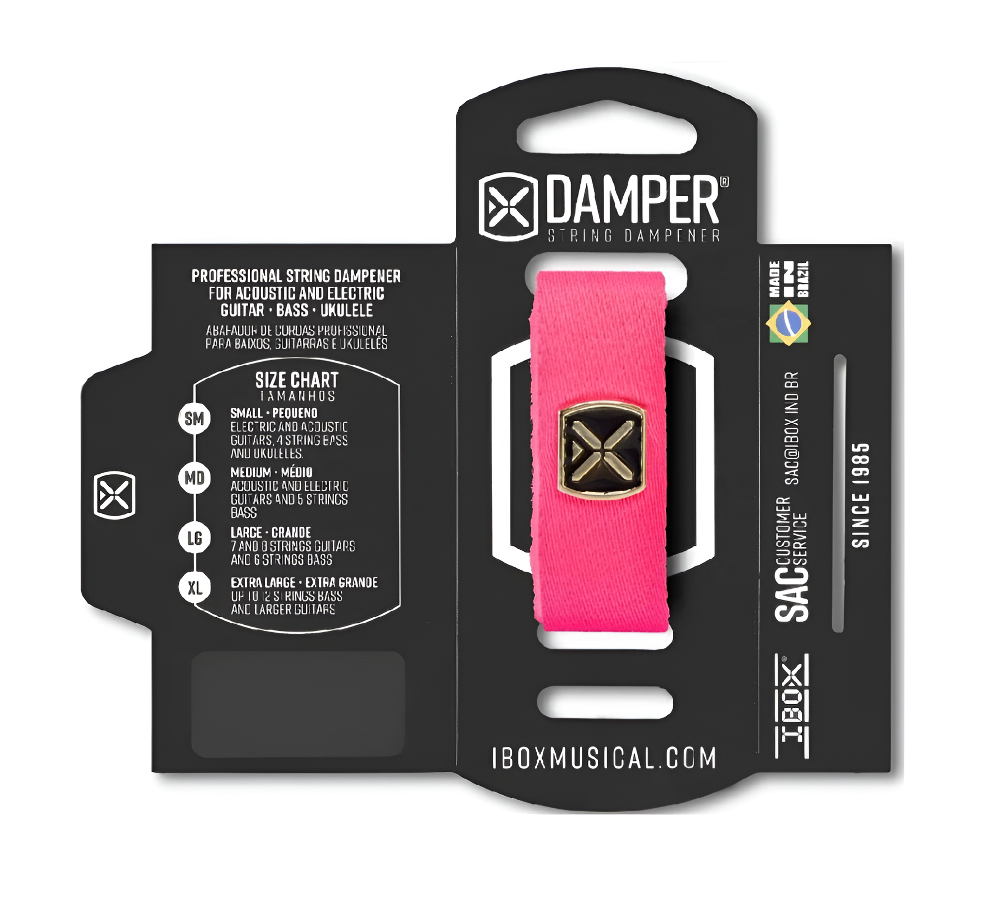 DTMD21 Демпфер гитарный, средний, розовый, IBOX