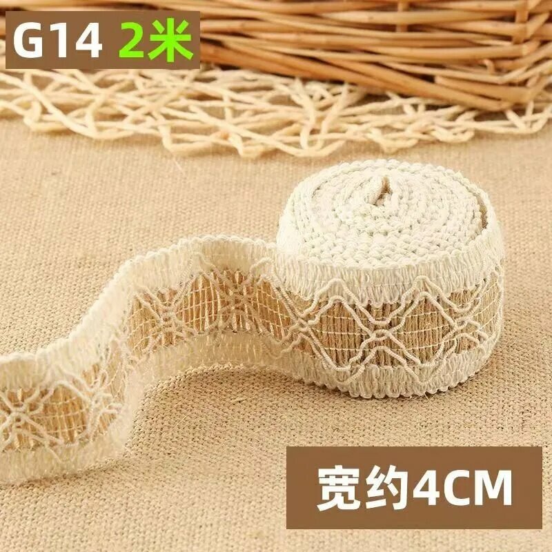 Ленты из мешковины, льняная ткань для рукоделия, для самостоятельного шитья, упаковки подарков, декора для деревенской вечеринки, свадьбы, 4 шт./лот