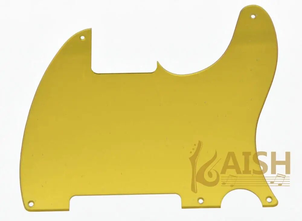 Pickguard для Fender Esquire, Желтый Gold Mirror