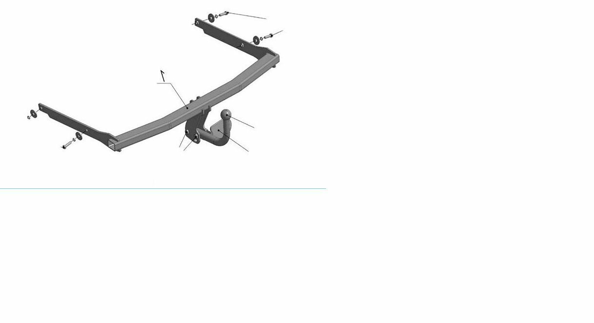 Фаркоп для Ford Focus II HB (2004-2011) (без электрики) (паспорт и сертификат) AvtoS. FD19