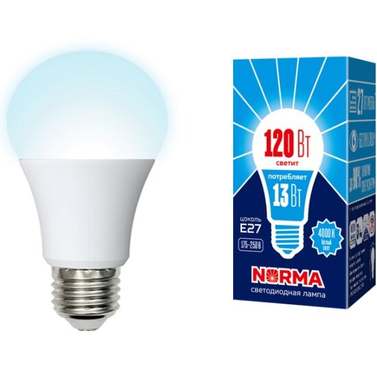 Светодиодная лампа Volpe LED-A60-13W/NW/E27/FR/NR