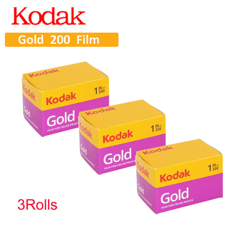 Фотопленка Kodak Gold 200 36 кадров 35мм, 3 штук