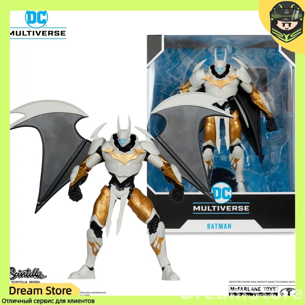 Аниме-фигурка McFarlane Toys 1/10 #BATMAN(WHITE) коллекционная фигурка/Подарки для детей