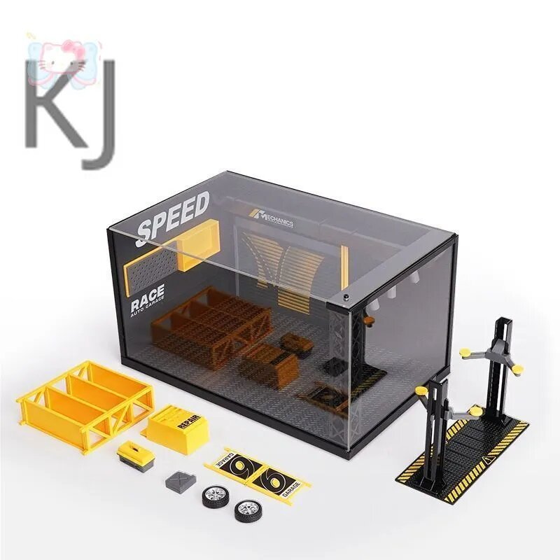 Гараж для машинок 1:24 с подъемником