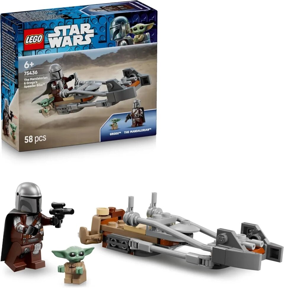 Конструктор LEGO Star Wars 75436 Мандалорец и спидер-байк 58 дет.
