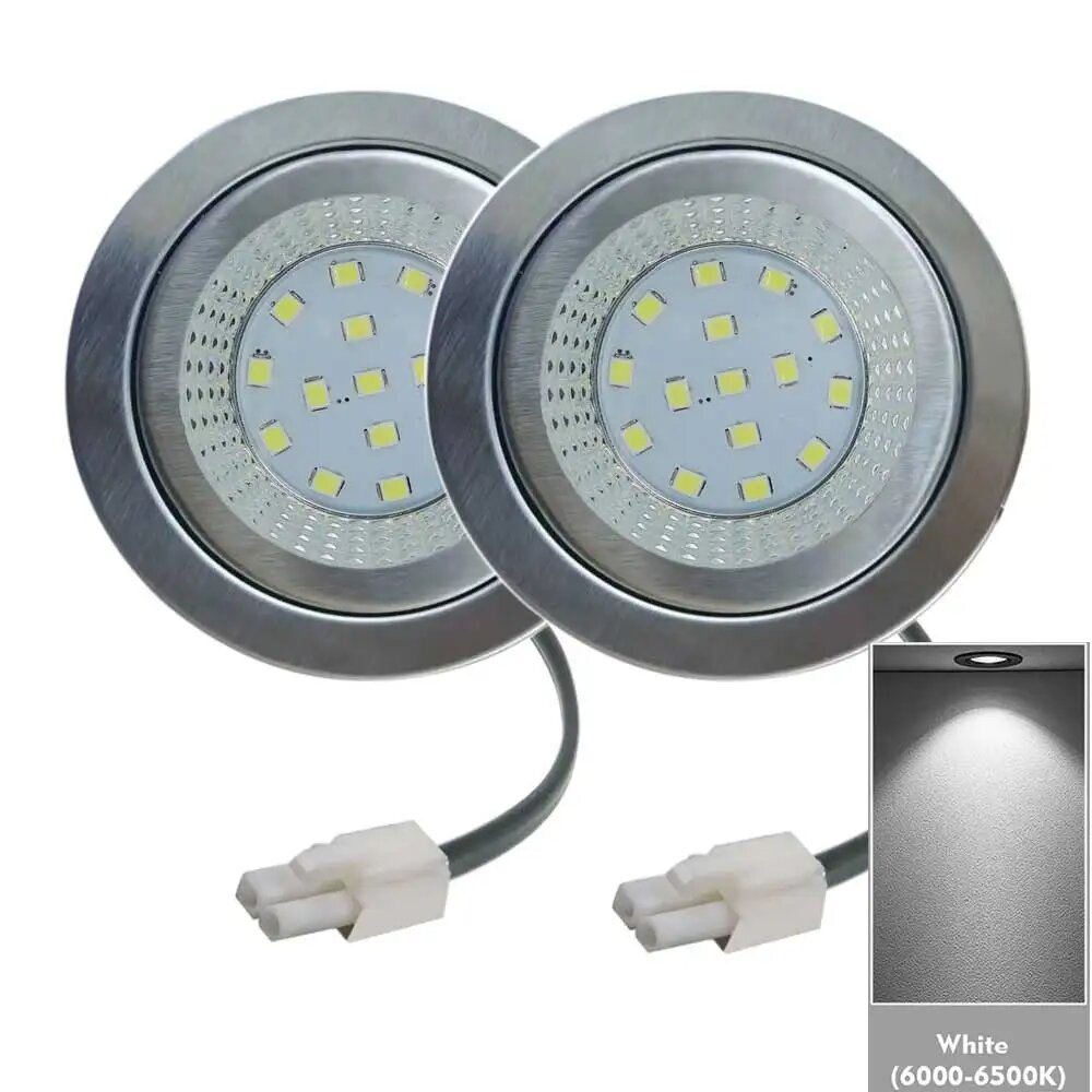 2-х шт, 12 В постоянного тока, лампочки для вытяжки, вытяжка из нержавеющей стали, светодиодный светильник, замена встраиваемой кухонной вытяжки, EL разъем
