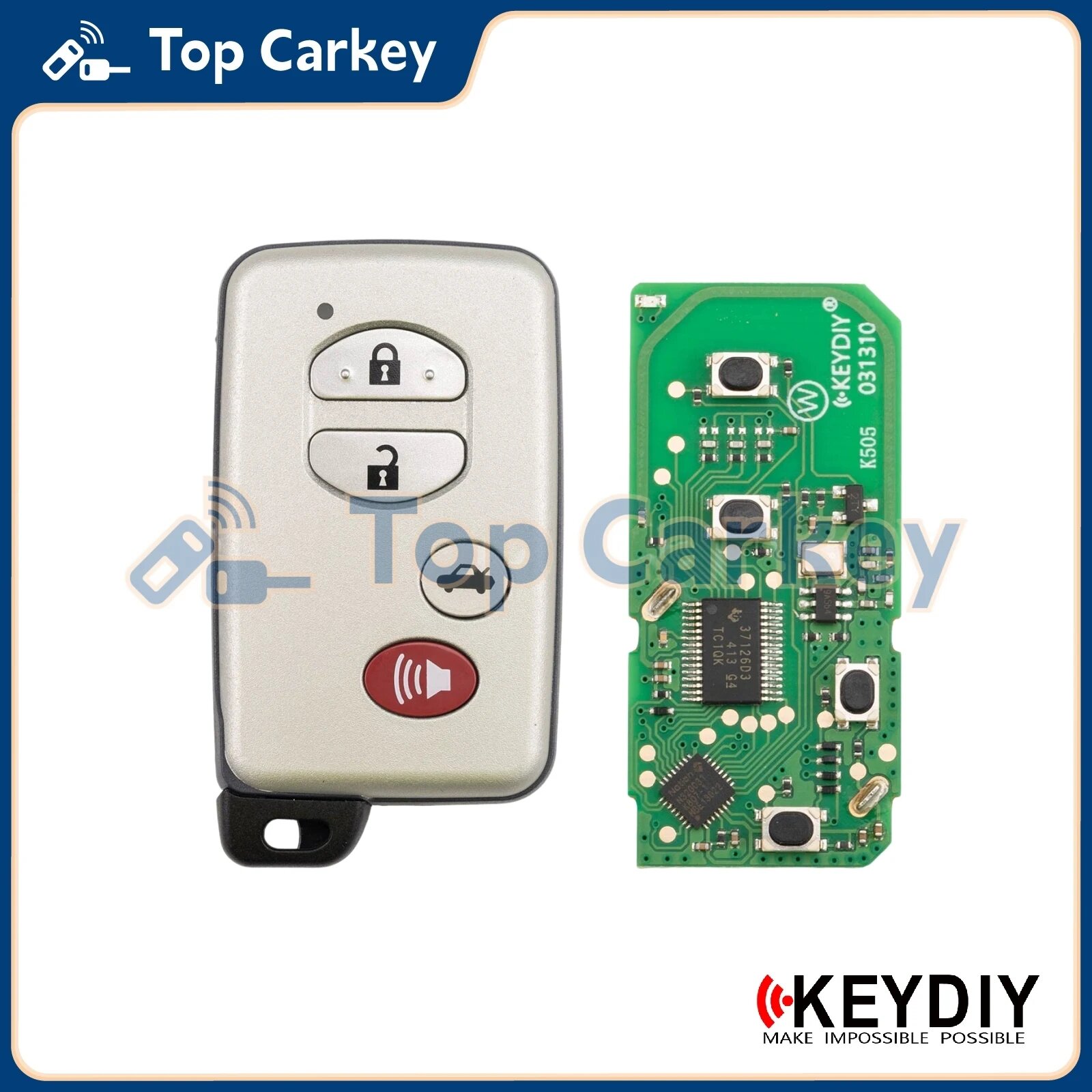 KEYDIY KD TDB TDB03-4 Silver для Toyota/Lexus