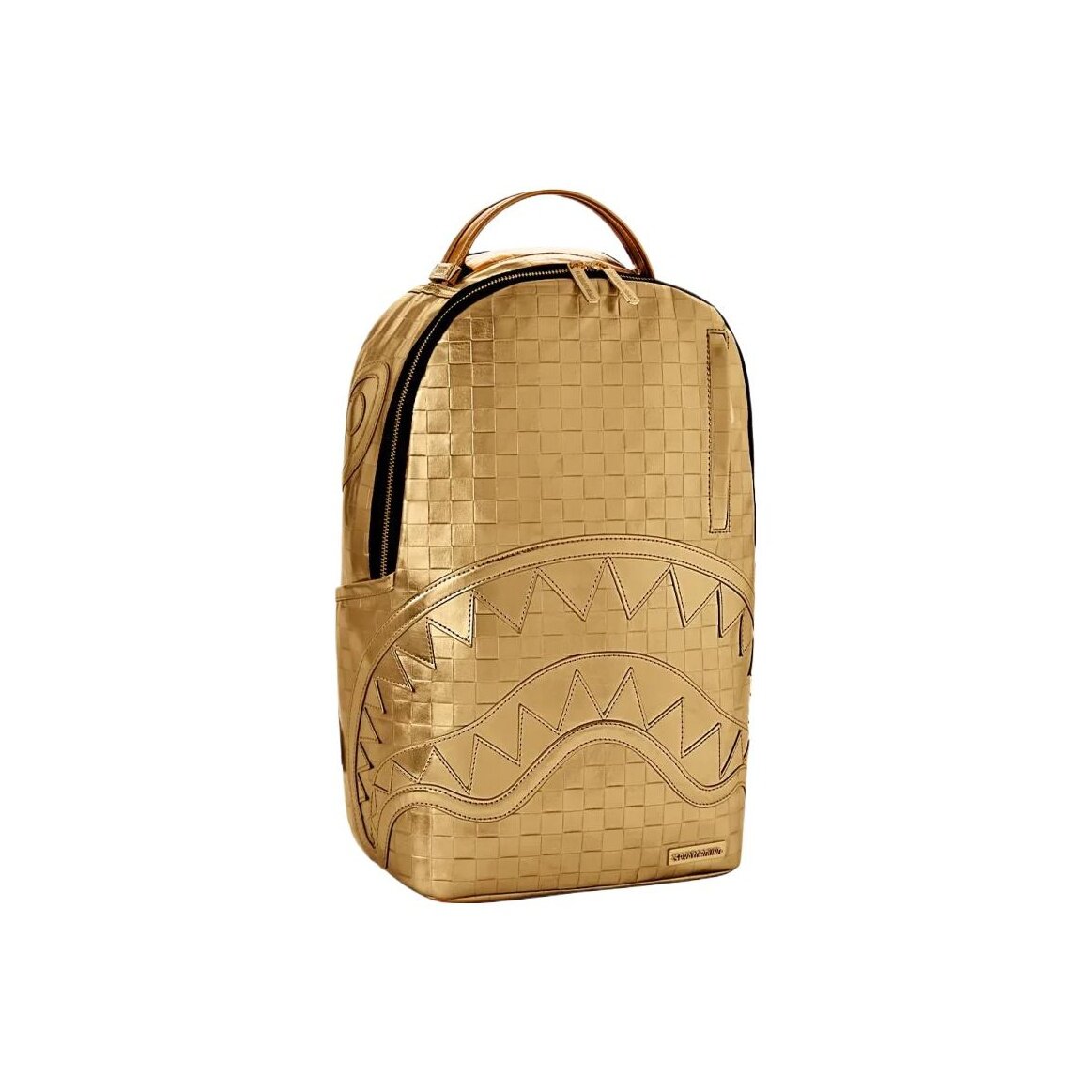 Сумка SPRAYGROUND, фактура стеганая, золото — фото 1