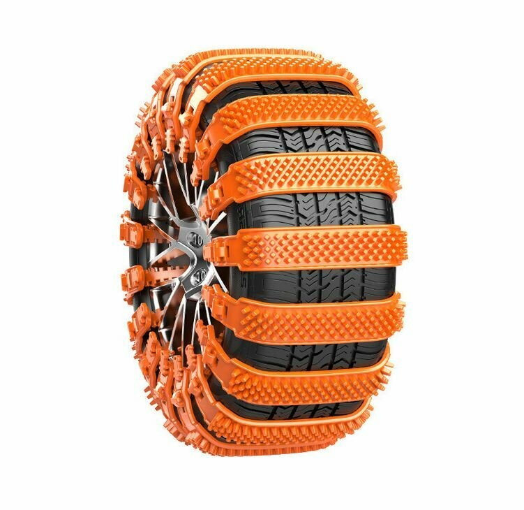 Цепи противоскольжения для легковых и внедорожников R13–R20, оцинкованные закалённые, быстрая установка без инструментов