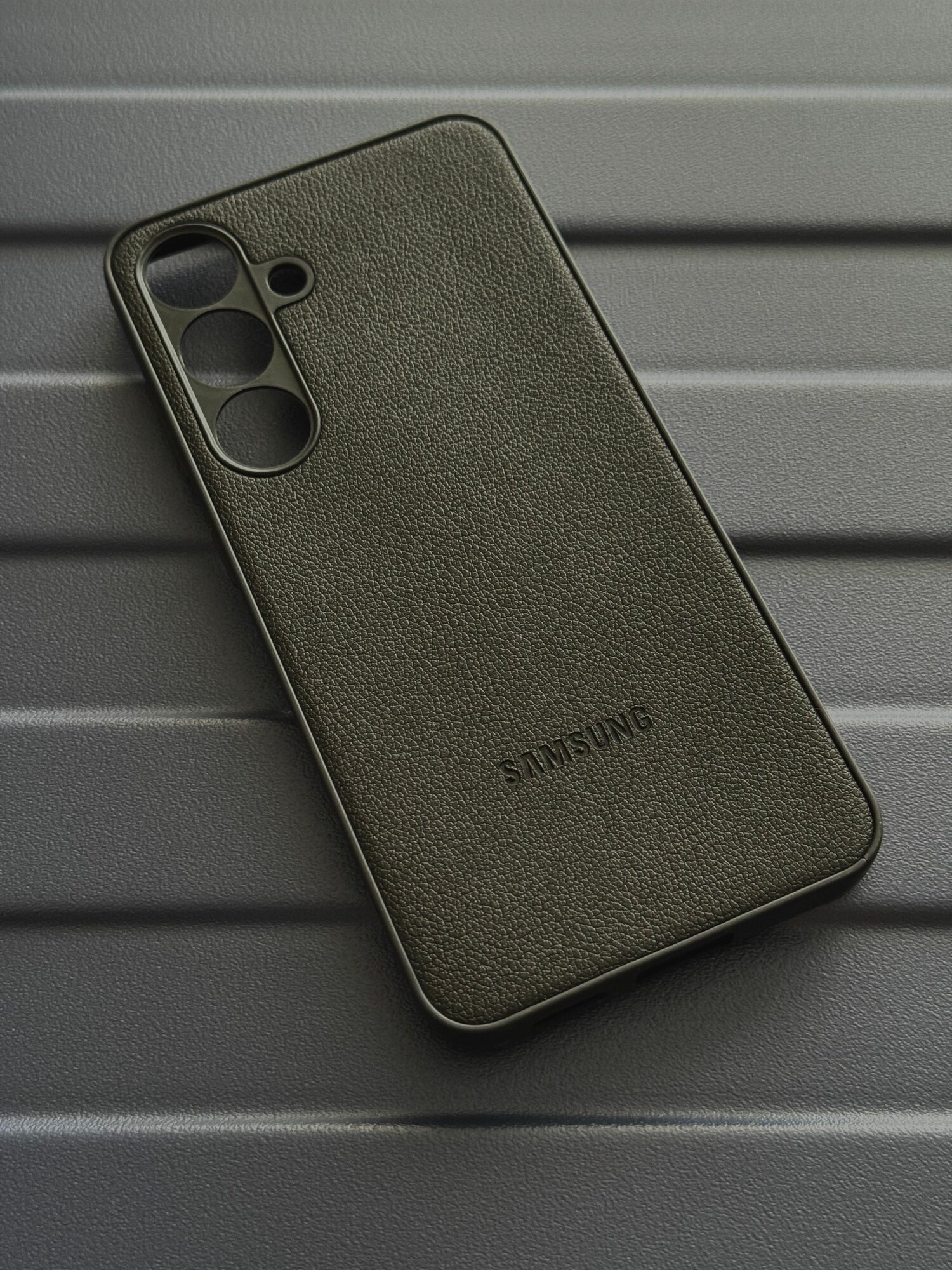 Чехол для Samsung S24 (S921) / Чехол на Самсунг С24 , Premium тесненная кожа, плотный, противоударный