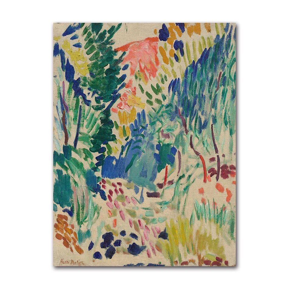 Абстрактный пейзаж Matisse, постер 40x50см, цвет 61101-03