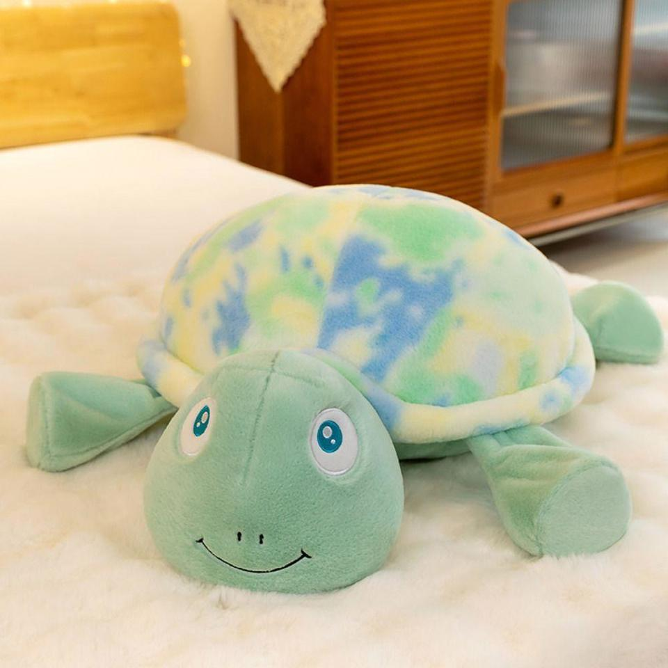 Мягкая кукла Зеленая Черепаха, плюшевая игрушка, пушистая морская черепаха, кукла-животное, украшение для машины
