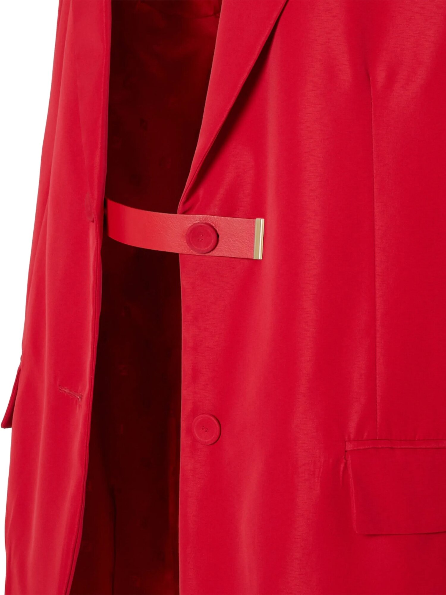 Куртка FENDI Belted jacket, размер 44, red — фото 1