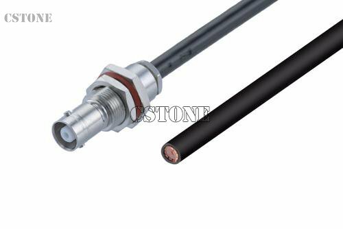 MHV гнездовой переборочный к прямой отрезной вывод кабель используя 75 Ohm RG59 коаксиальный