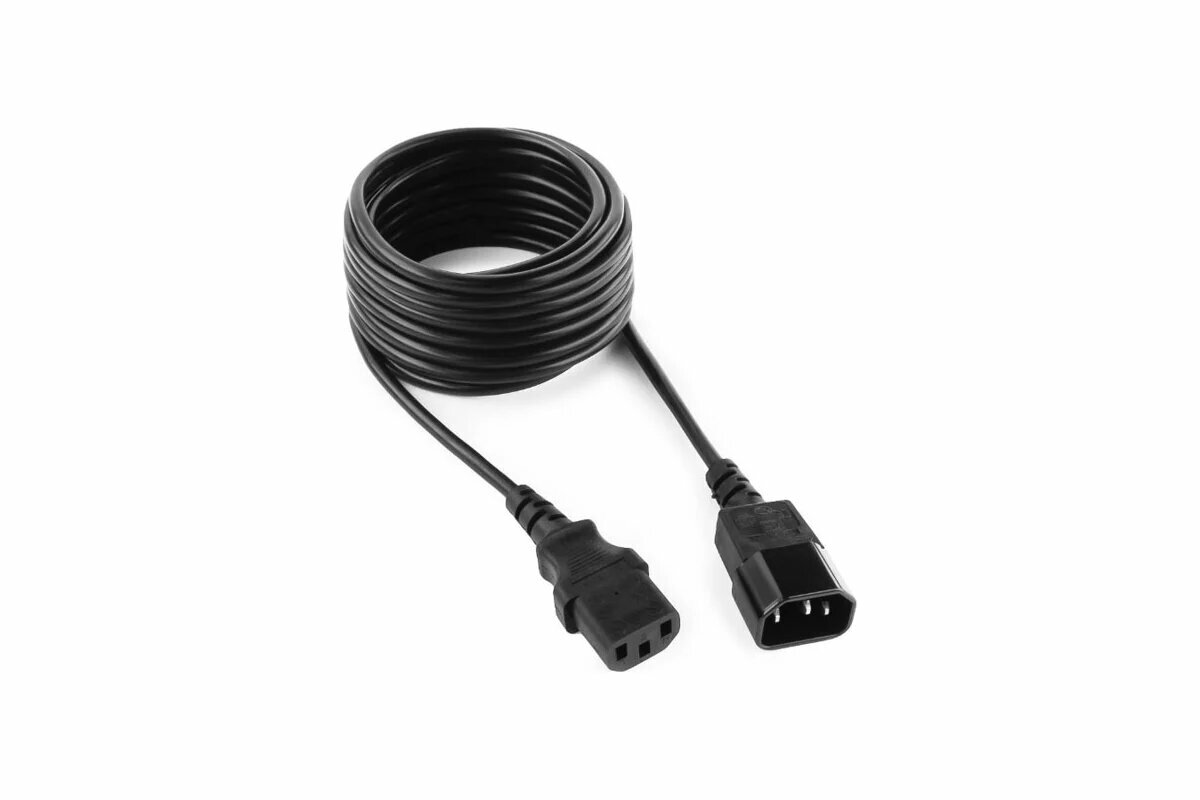 Кабель питания Cablexpert C13-C14 4.5 м 6 А черный для системного блока и монитора с заземлением PC‑189‑15