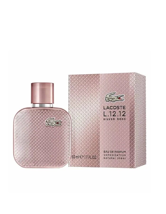 Lacoste woman L.12.12. Silver Rose Туалетные духи 50 мл.