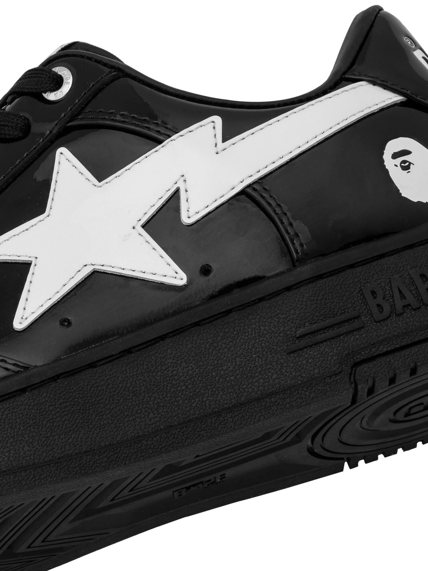 Кроссовки A BATHING APE Bape Sta #2 leather sneakers, размер 9, черный — фото 1