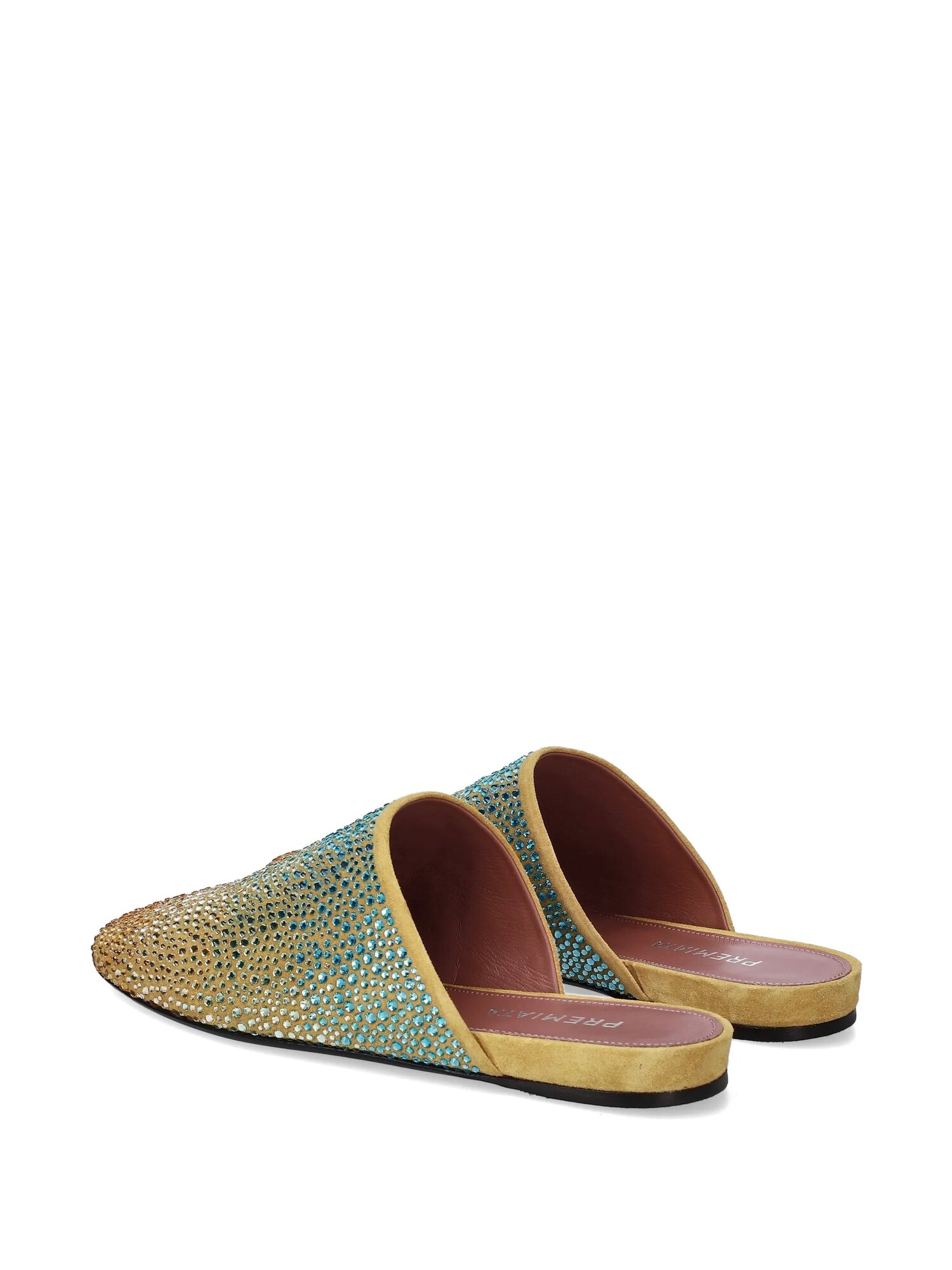 Мюли PREMIATA Rhinestone embellished mules, размер 36 EU, gold — фото 1