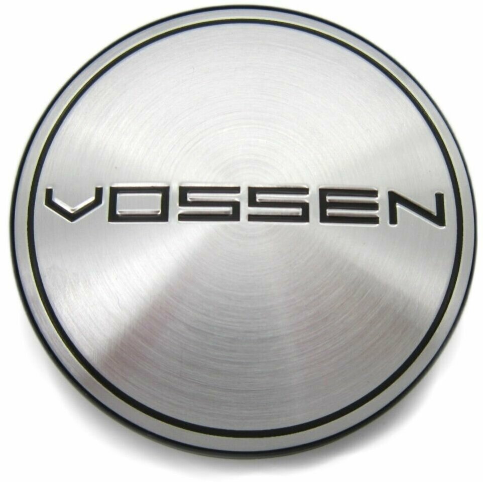 Колпачки, заглушки на литые диски КиК "Воссен" хром, 62/55/10, комплект 4 шт.