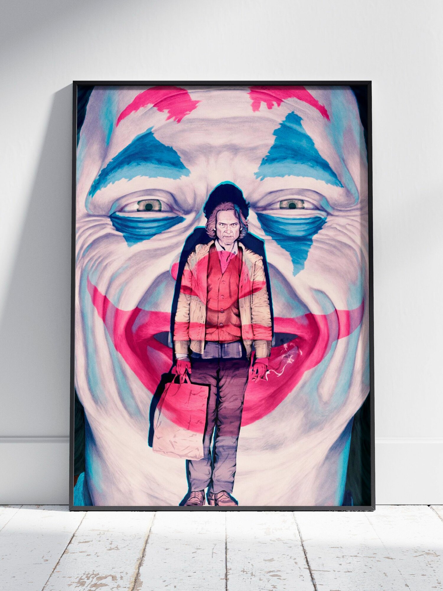 Плакат на стену для интерьера Joker 2019 (Джокер - Артур Флек 9) - Постер по фильму и кино формата A4 (21x30 см)