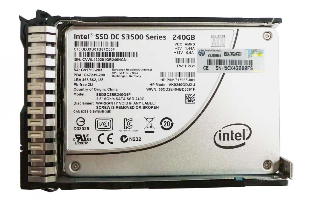 Жесткий диск HP P18481-001 240Gb SATAIII 2,5" SSD