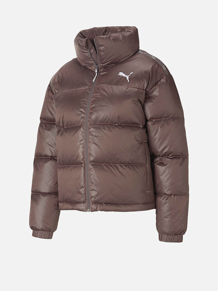 Куртка PUMA Shine Down Jacket, размер 46-48, коричневый — фото 1