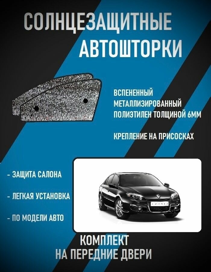 Автошторки на Renault Laguna 3 restyle (2011-2015) лифтбек